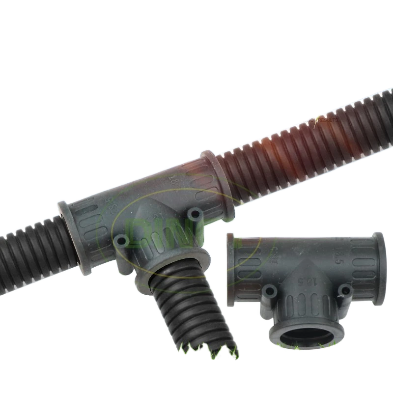 Plastic Corrugated Pipe Tee Joint Tpr Rubber T-type Y-type Wiring ...