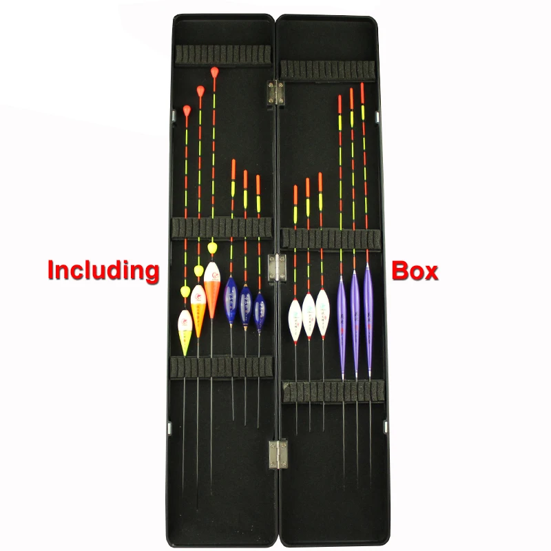 12pcs/lot Fishing Floats (including Box) Set Bobbers Carp Buoyancy Mix ...