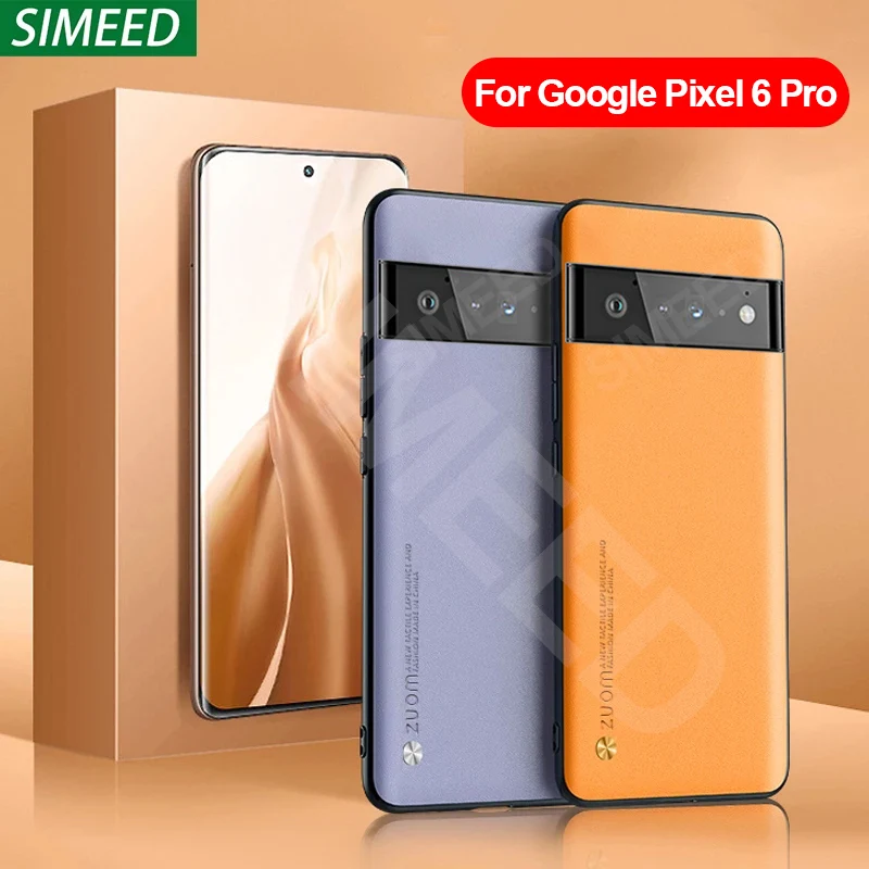 For Google Pixel 6 Pro Case Luxury Pu Leather Protrction Pc Hark Back ...