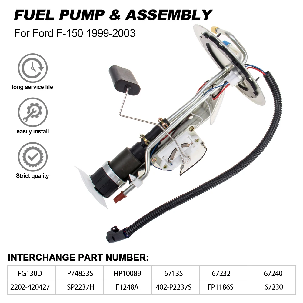 CarBole Lifetime Warranty Fuel Pump Fuel Pump Assembly For Ford F-150 4 ...