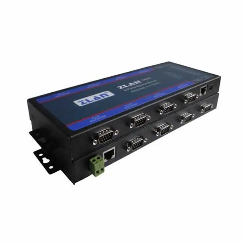 ZLAN5843A 8 พอร์ต RS232 RS485 to Ethernet converter หลาย serial device ...