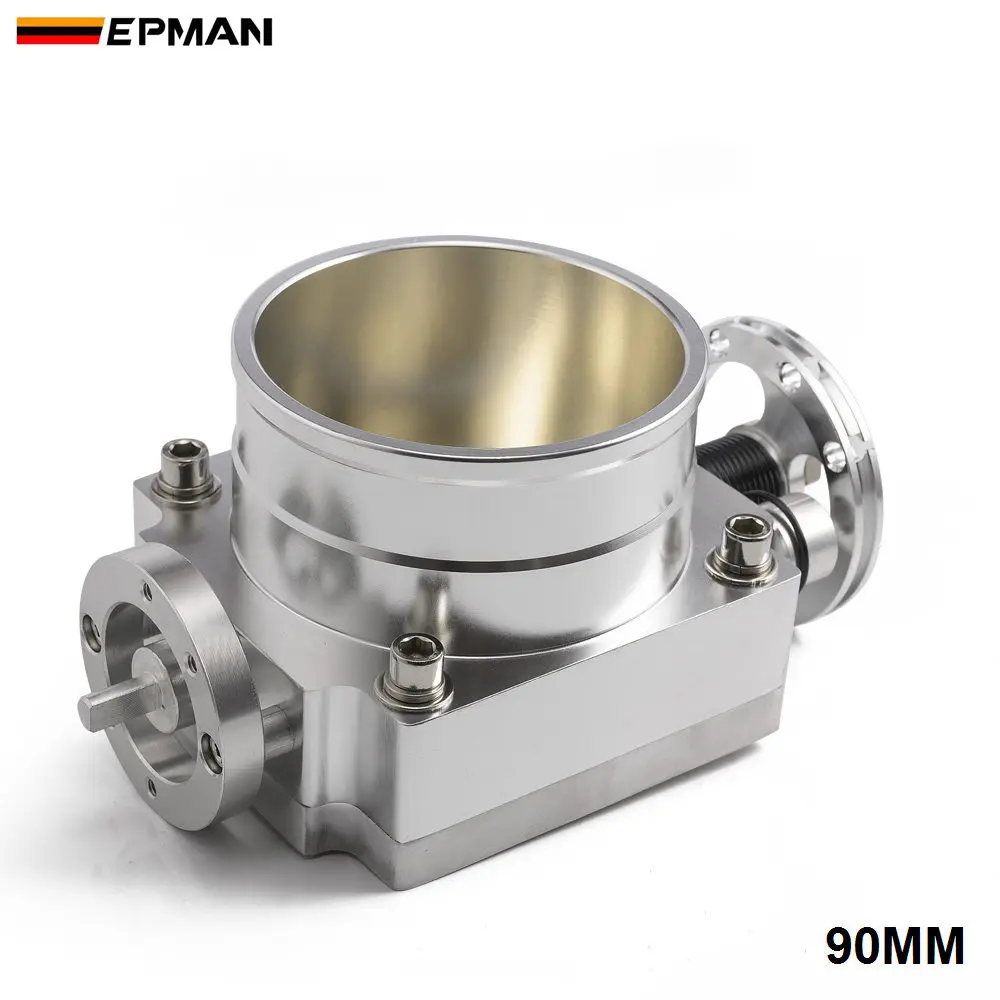 90MM HIGH FLOW Alloy Aluminum Universal CNC Billet Intake Throttle Body ...