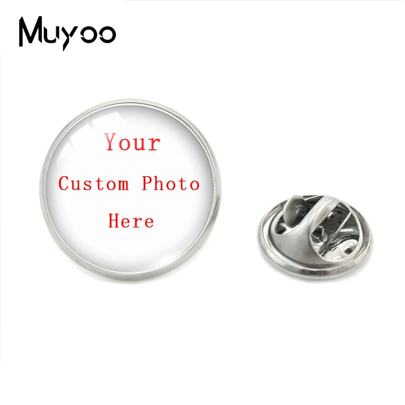 New Arrival Custom Photo Glass Dome Lapel Pin Personalized Picture 16mm ...
