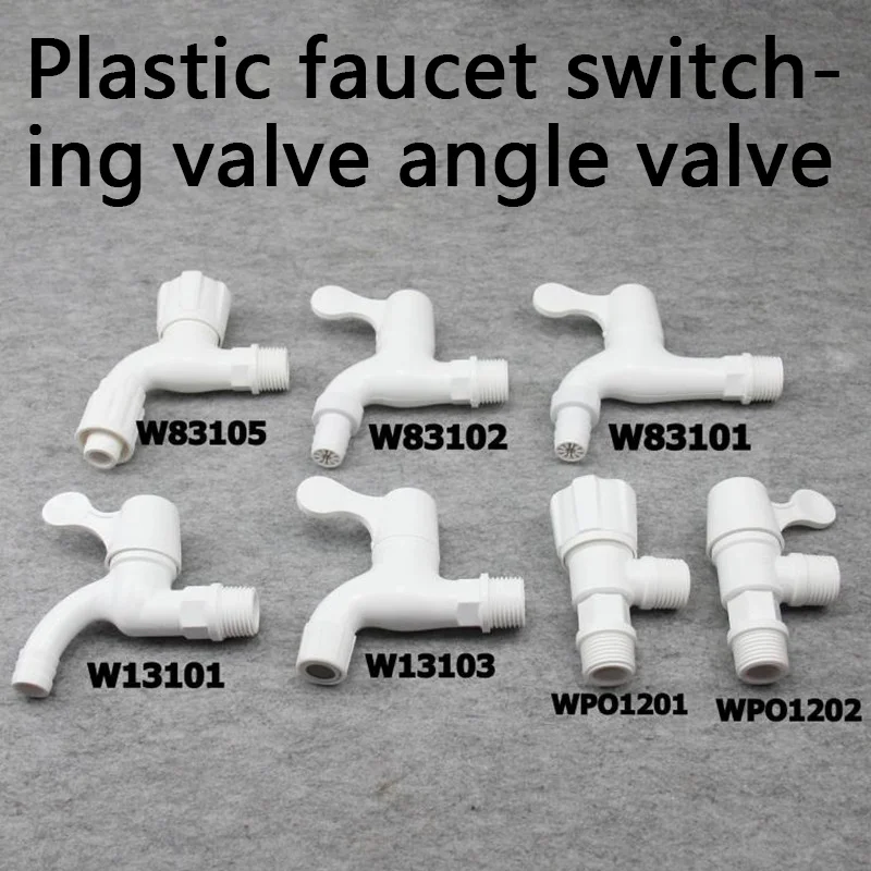 Plastic-faucet-valve-male-thread-transparent-faucet-PVC-water-tap ...