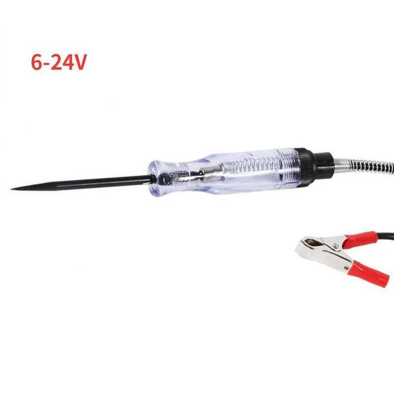 6-24V Car Voltage Circuit Tester Long Probe Electrical Test Light Bulbs ...