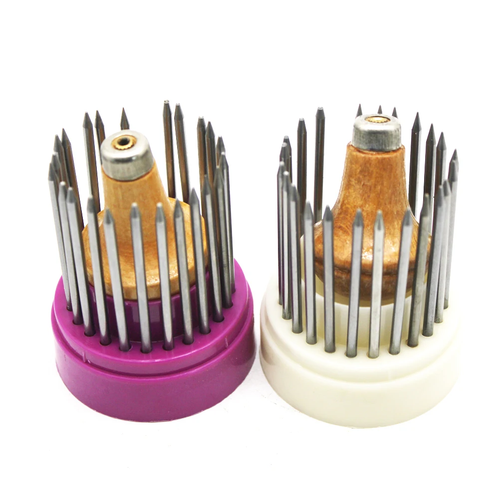 23pcs Bead Grain Tool Sets with Graver Wood Handle Diamond Stone ...