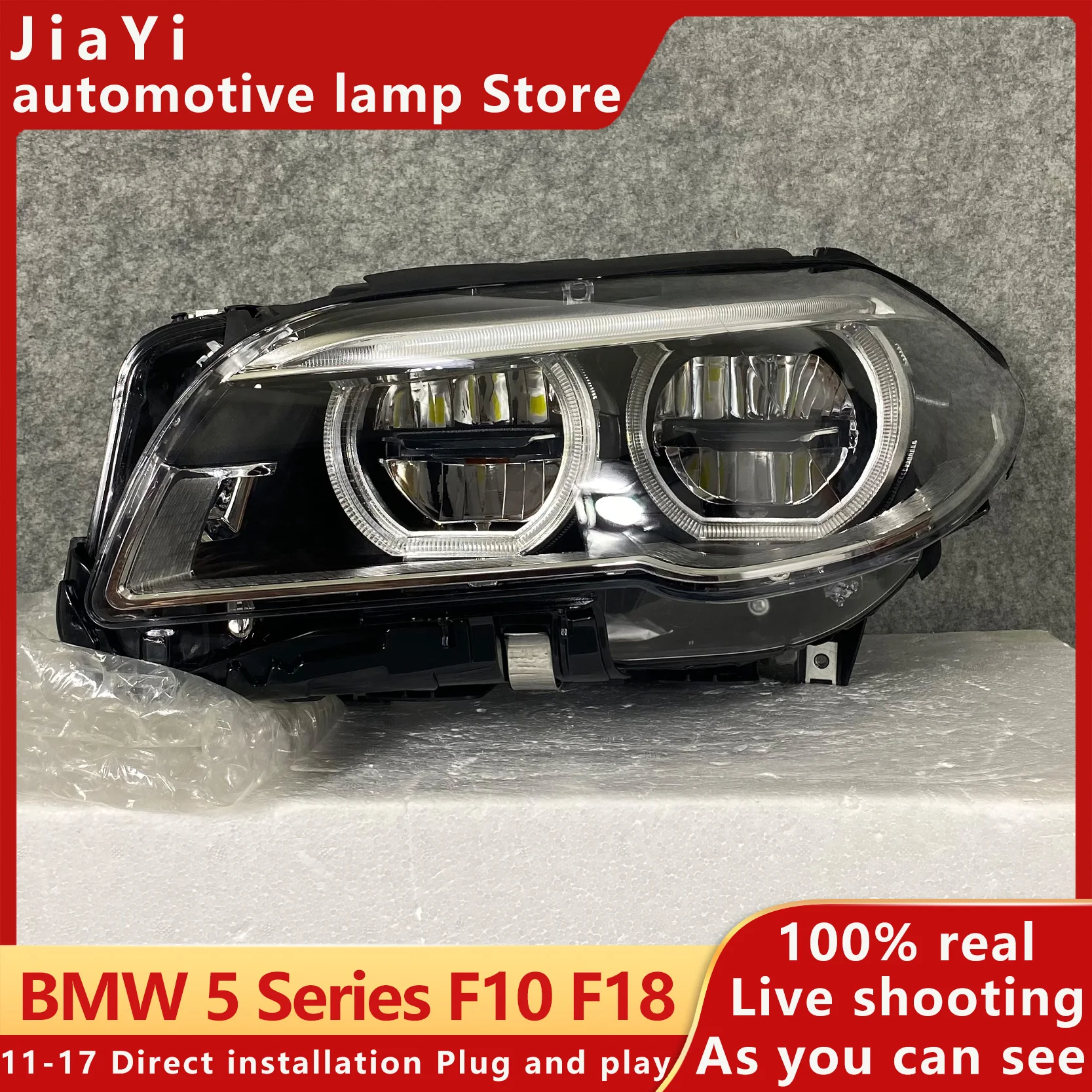 Headlight For BMW F10 2011 2017 F11 F18 Car LED DRL Hella 5 Xenon Lens ...