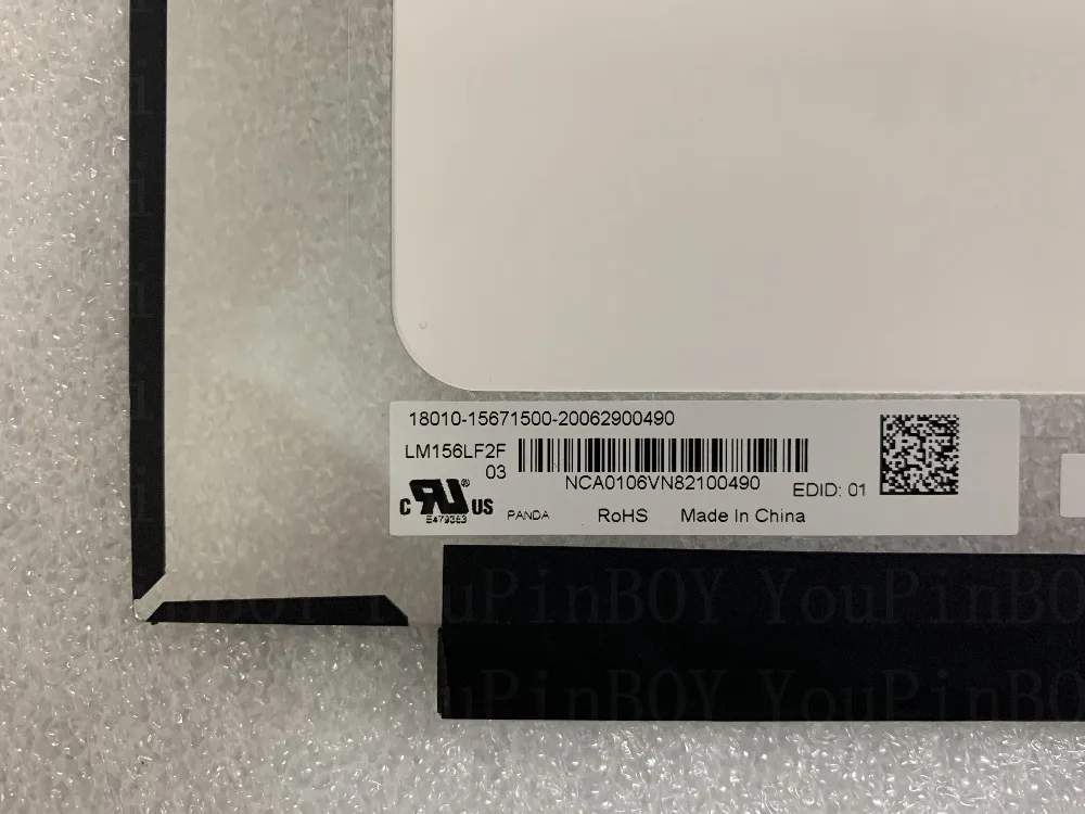 15.6" LM156LF2F03 LED LCD Screen Panel LM156LF2F 03 EDP 40 Pins 144HZ ...