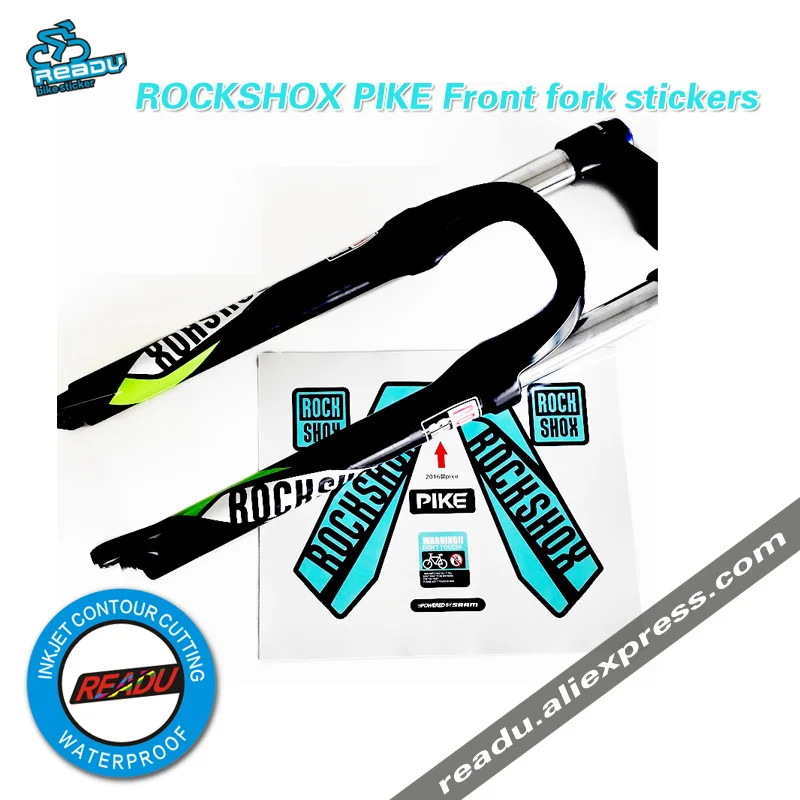 READU pike Front fork sticker PIKE mountain bike front fork stickers ...