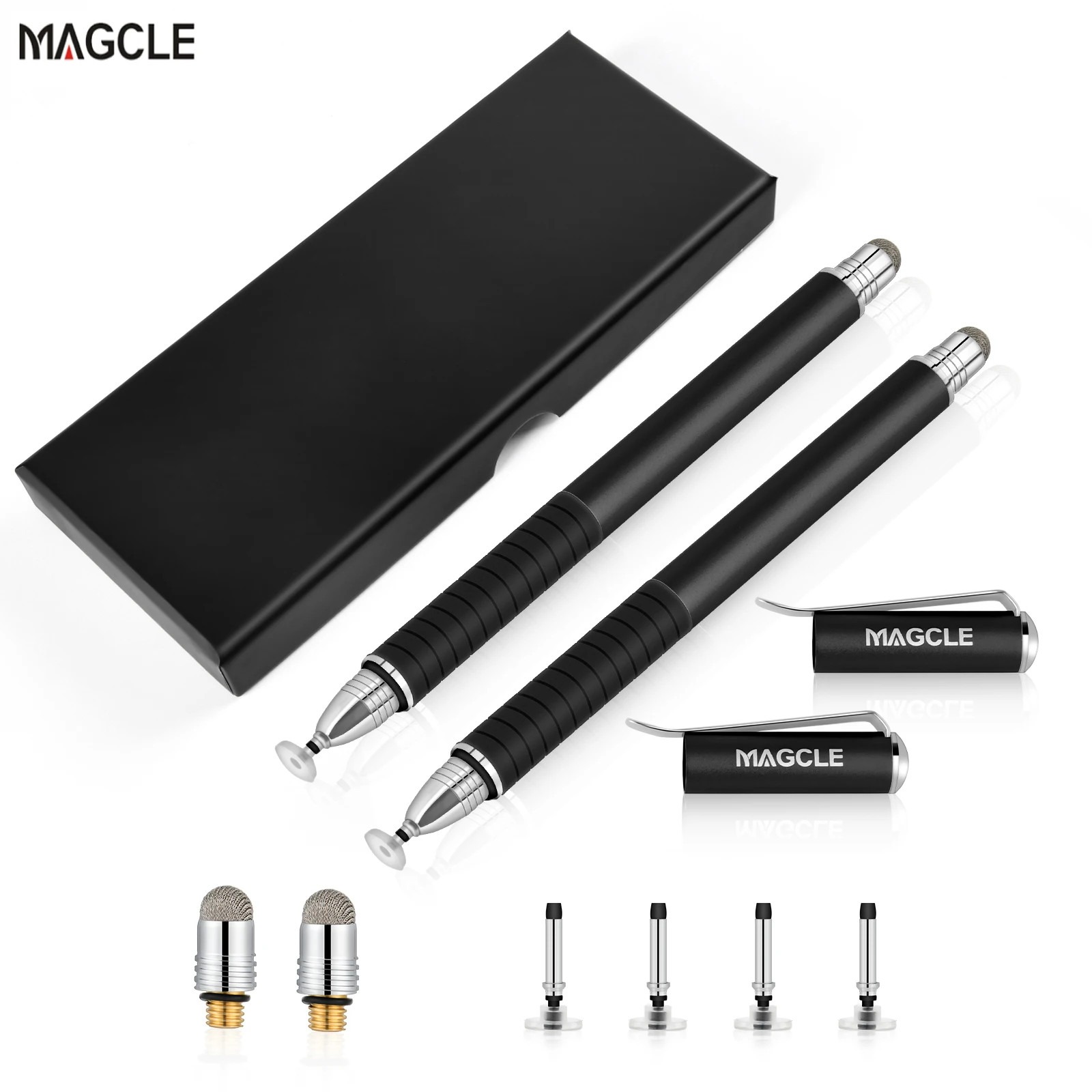 Universal Fiber Stylus 2 in 1 Disc Stylus Pen Mesh Fiber Tip Series ...