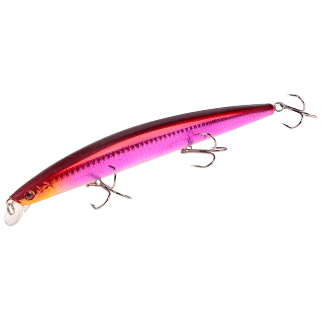 Best selling 1pcs 18cm 24g big long fish Minnow sea fishing lure bait ...