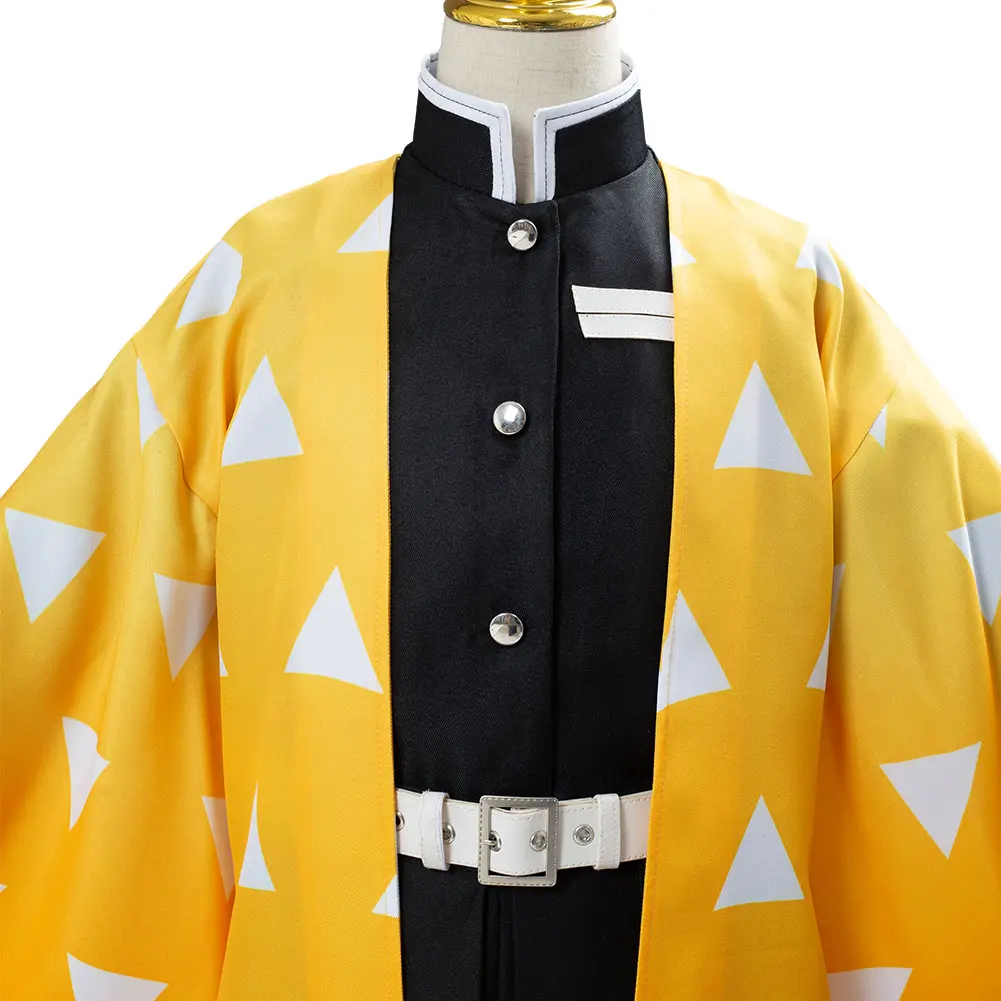 Anime Demon Slayer Zenitsu Cosplay Costume - AllCosplay.com