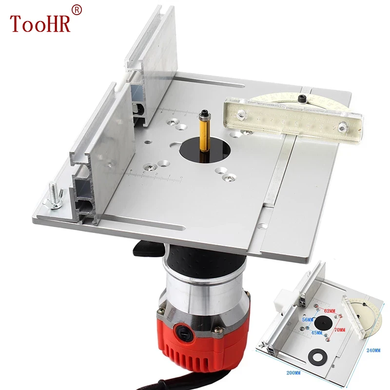Router-Table-Insert-Plate-For-Woodworking-Benches-Table-Saw-With-Miter ...