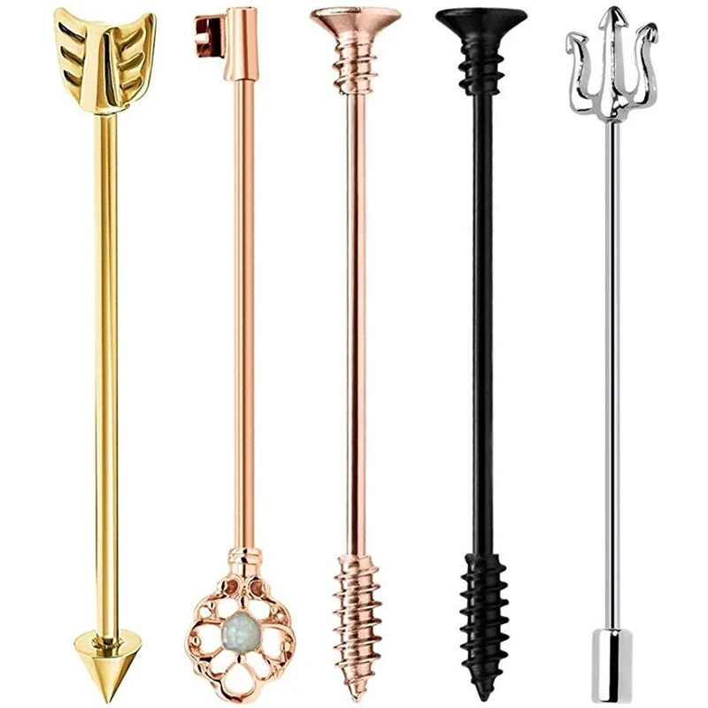 Barra-de-Piercing-Industrial-para-oreja-de-acero-quir-rgico-14G-4-5 ...