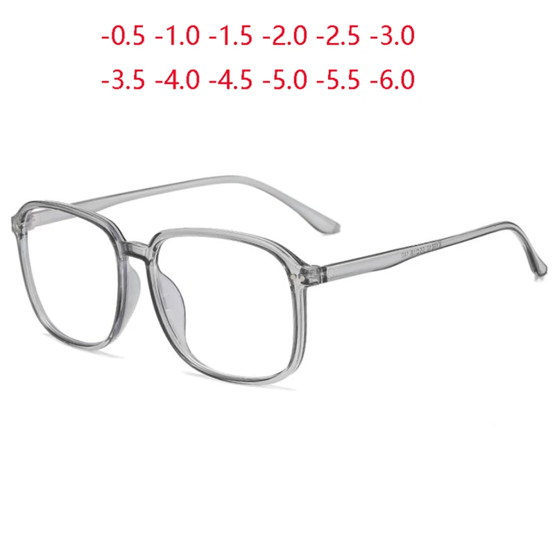 Big-Frame-Finished-Myopia-Glasses-Women-Men-Ultralight-Transparent-Gray ...