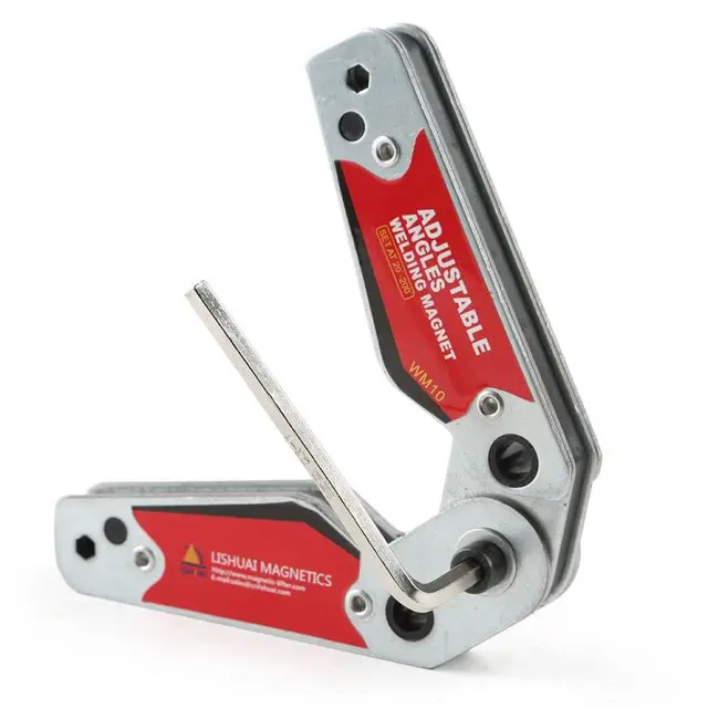 Lishuai Nagy Méret 20-200 Fokos Állítható Szögek Mágneses Hegesztési Tartó/Hegesztési Mágnes ...