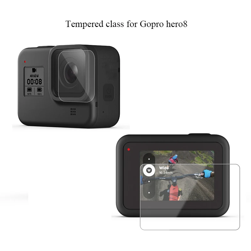 9pcs Tempered Glass Screen Protector For Goro Hero 8 Sport Cam ...