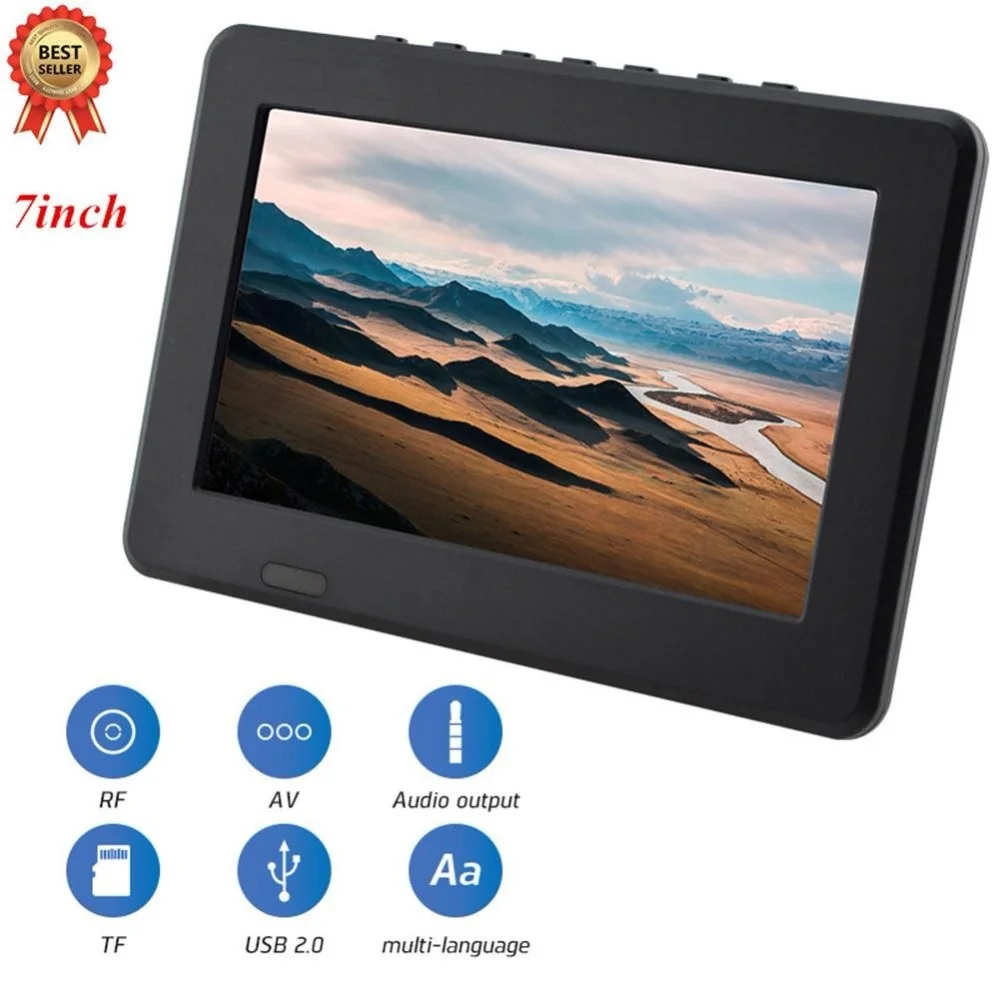 LEADSTAR 7 inch Portable Digital TV Television TV 16:9 Color Screen TFT ...