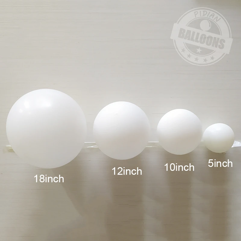 Giant White Round Balloons 5 36inch Wedding Latex Helium Pastel Matte ...