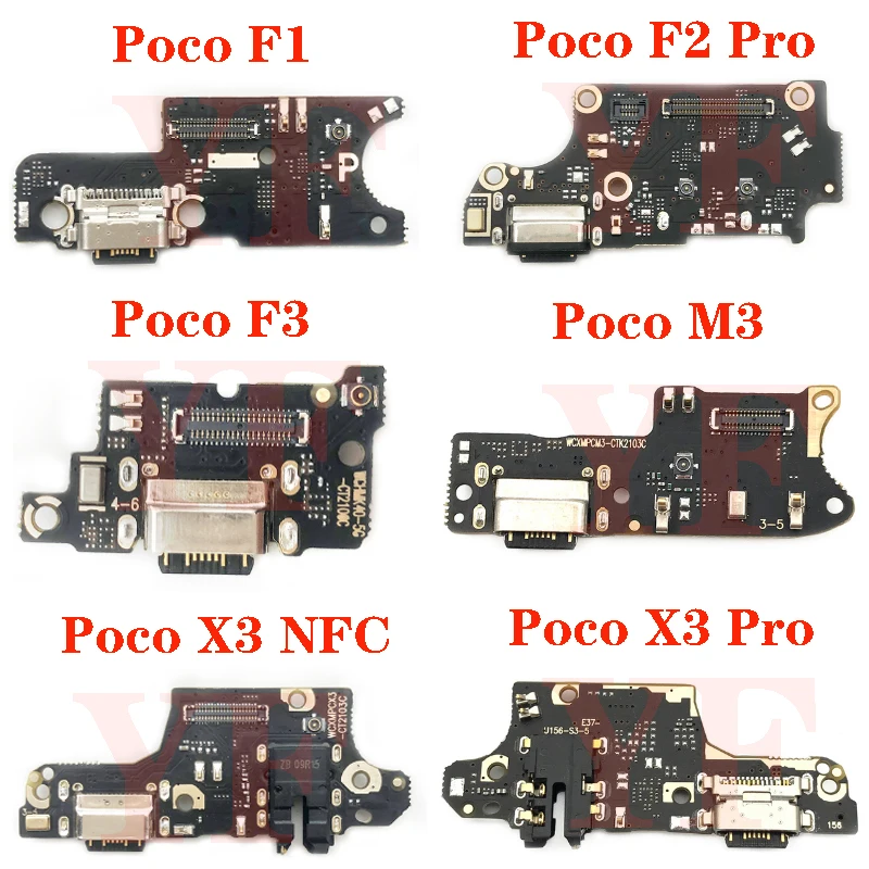 USB Charging Flex Cable Port Charger Board For Xiaomi Poco X3 NFC X2 M3 ...