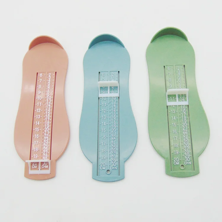 3 Colors Baby Foot Ruler Kids Foot Length Measuring device child shoes ...