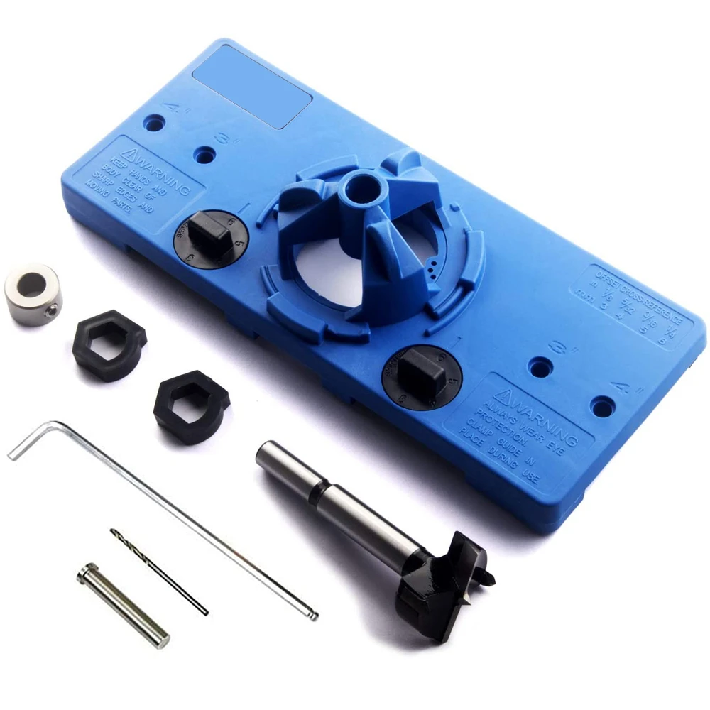 35mm Concealed Hinge Jig Kit Cup Style Hinge Jig Boring Hole Drill ...