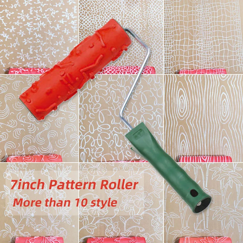 Decorative Texture Roller Wall Painting | Paint Roller Use Textured ...