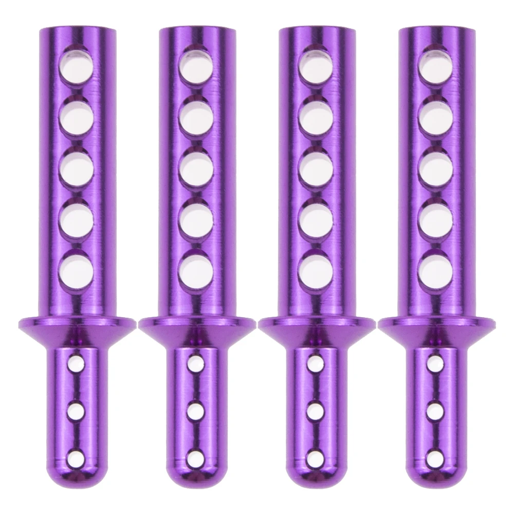 Aluminum Body Post Mounts 4Pcs/Set For HSP 1/10 RC Car 108037 108837 ...