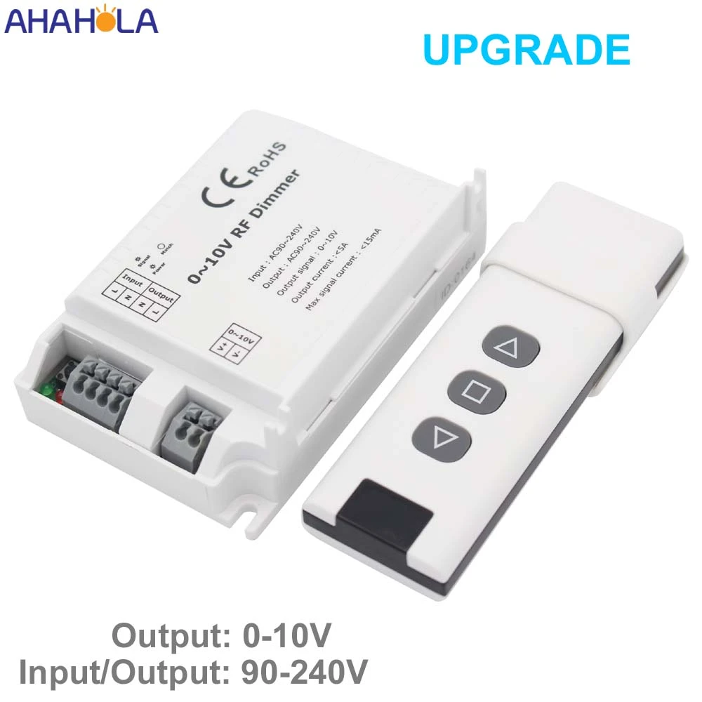 Ac110 220v 3 key RF wireless remote control 0 10v dimming switch,output ...