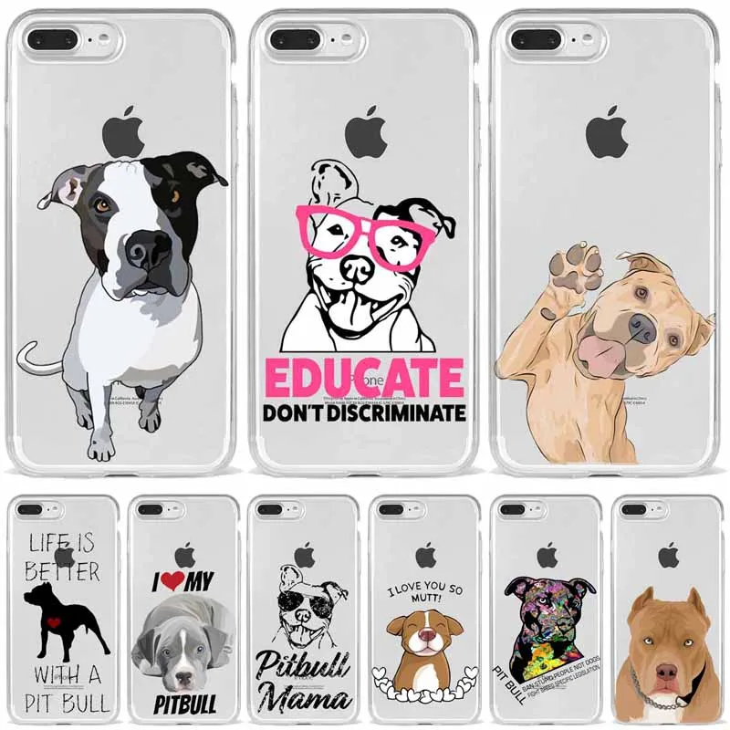 Pit Bull Lovely Dog Pet Pitbull silicone Suave TPU Case Capa Do ...