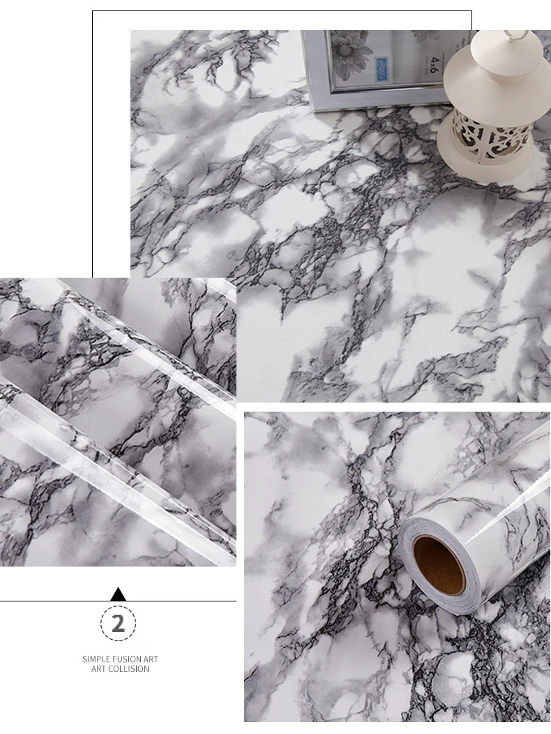 Papier peint,2-60CMX100CM--Papier peint PVC auto adhésif épais ...