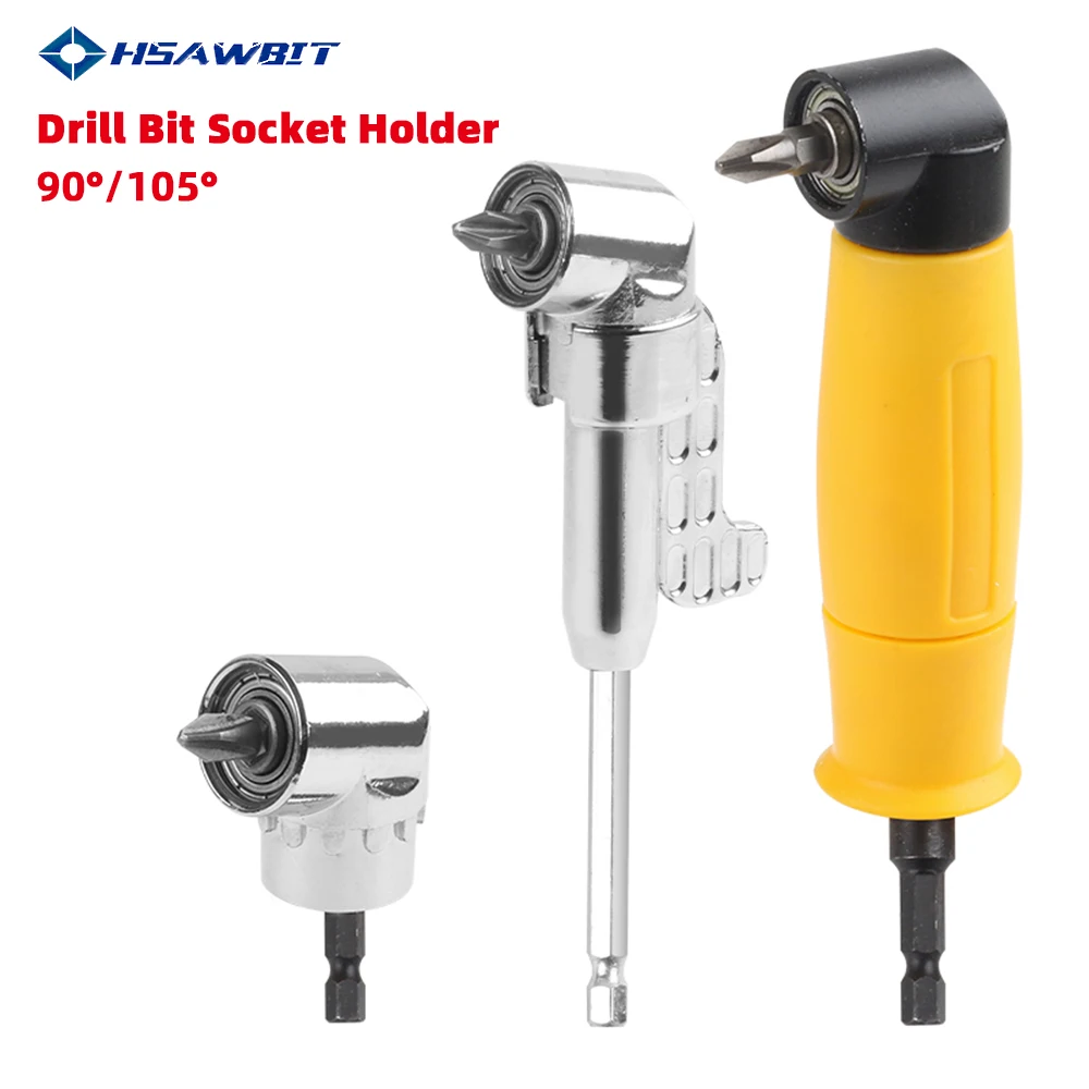 Hex Bit Adjustable 105/90 Degree Angle Screwdriver Socket Holder ...