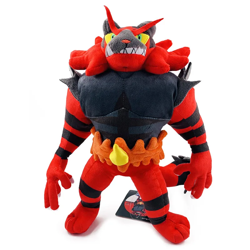 14'' 33CM Anime Incineroar Plush Toys Cartoon Stuffed Animals Soft ...