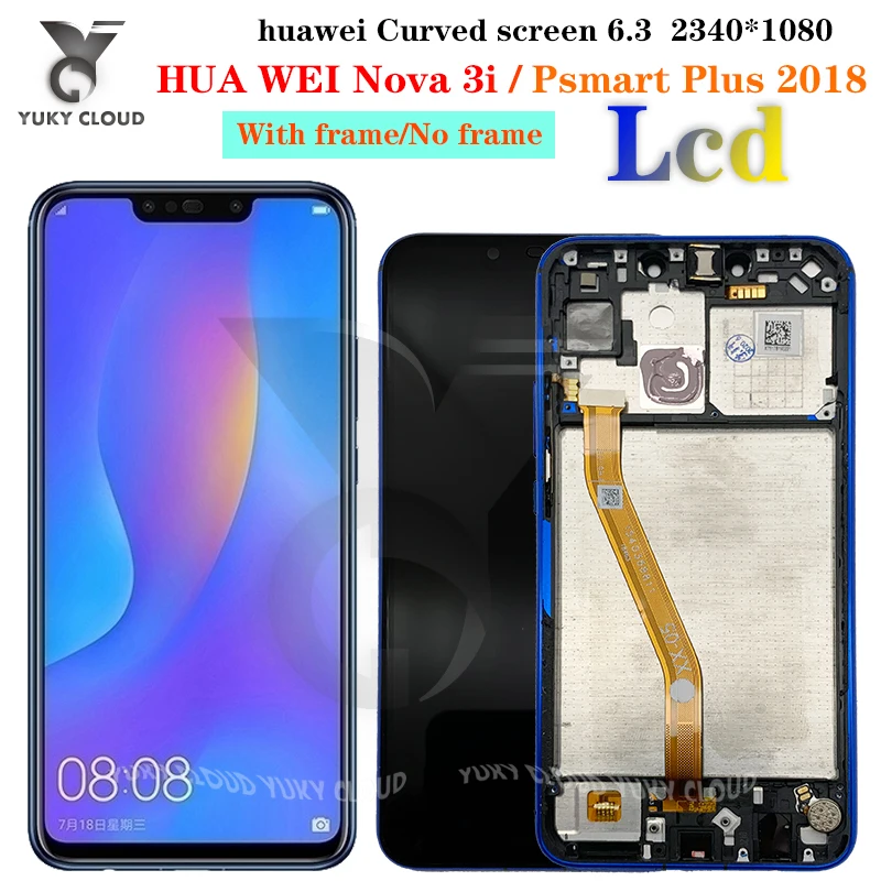 For ORIGINAL 6.3" for Huawei Nova 3 LCD PAR LX1 Touch Screen Panel ...