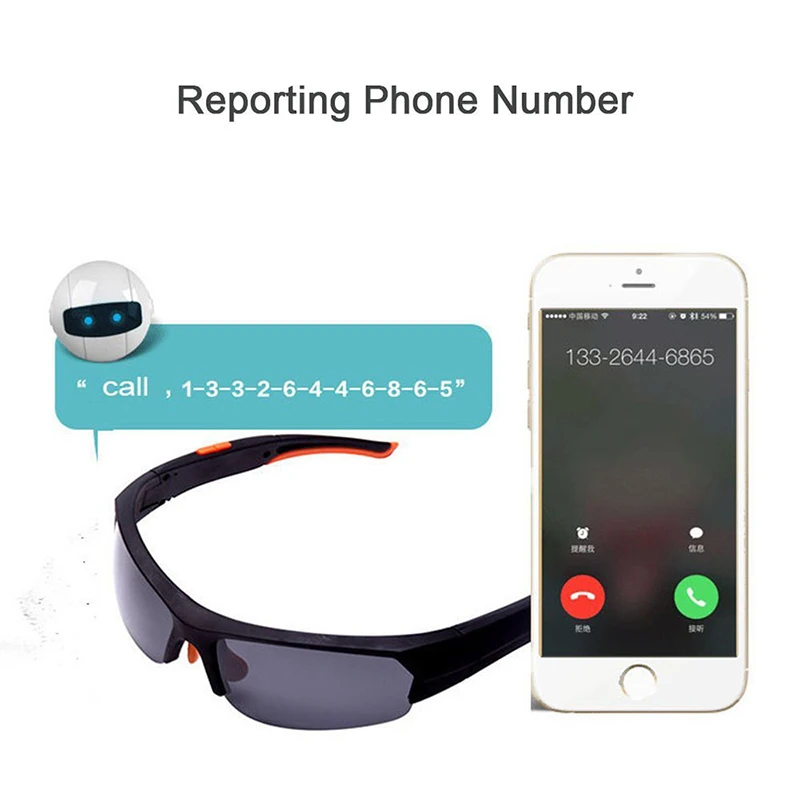 Bluetooth-Sports-Camera-Sunglasses-with-Headset-HD-1080P-Smart-Mini ...