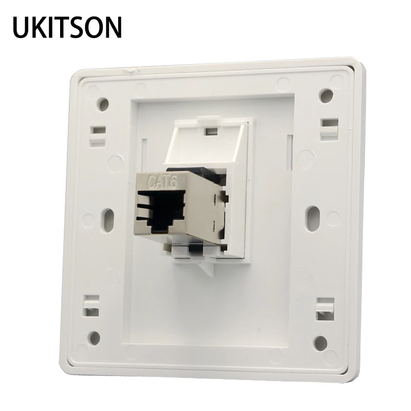 1 Port Shield Cat6 Rj45 Network Wall Panel Shielded Female Cat.6 ...
