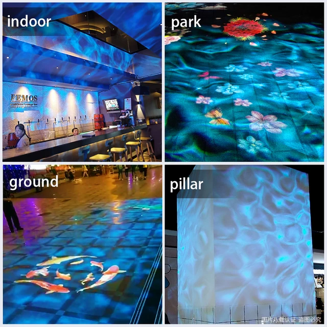 Waterproof Outdoor Water Wave Oecen Wave Light Water Wave Effect ...