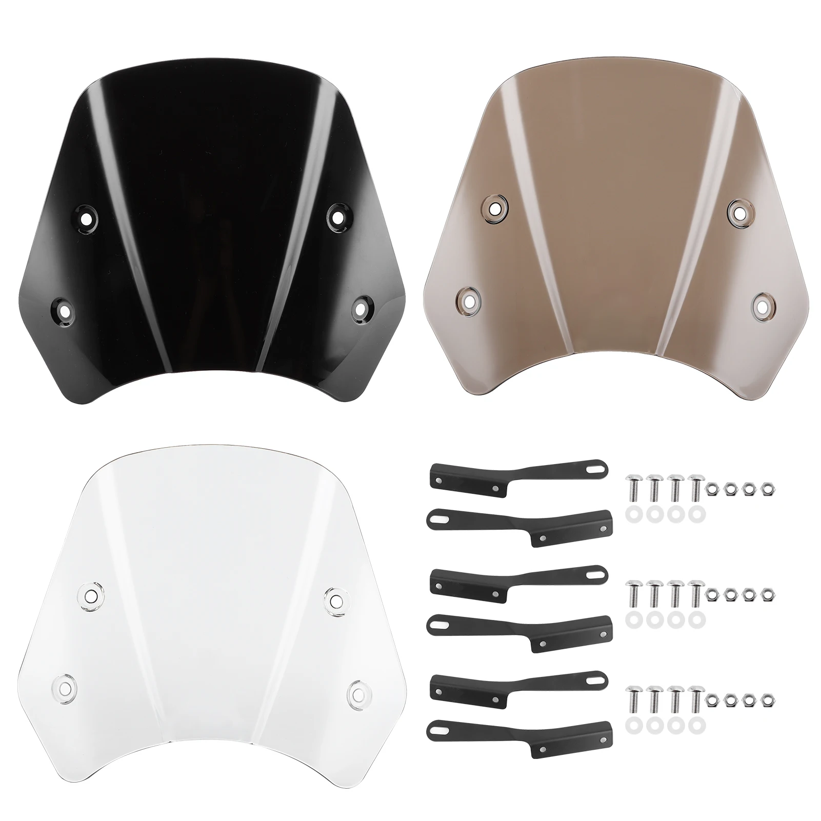 Universal-Windshield-Wind-Deflector-Screen-Cover-Guard-With-Mounting ...