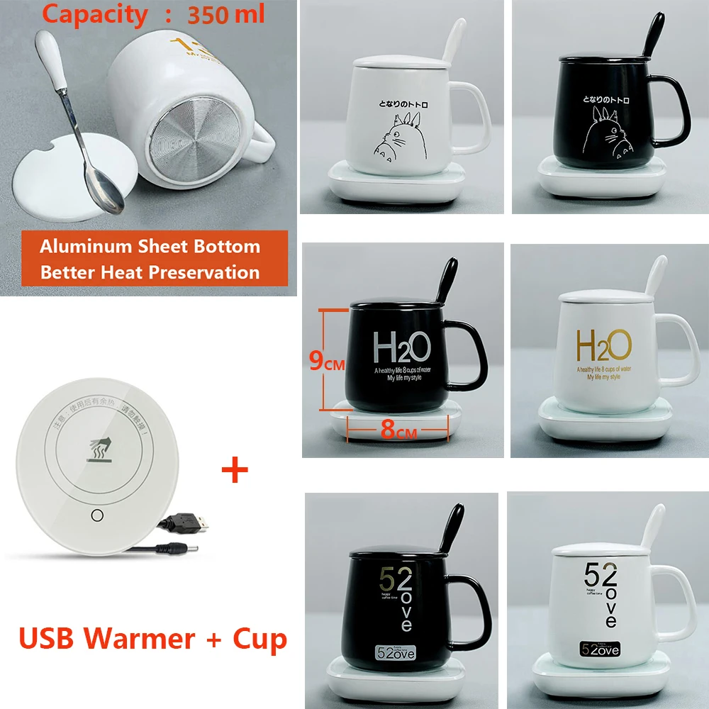 5V 2A USB Warmer Gadgets Gravity induction High temperature resistant ...