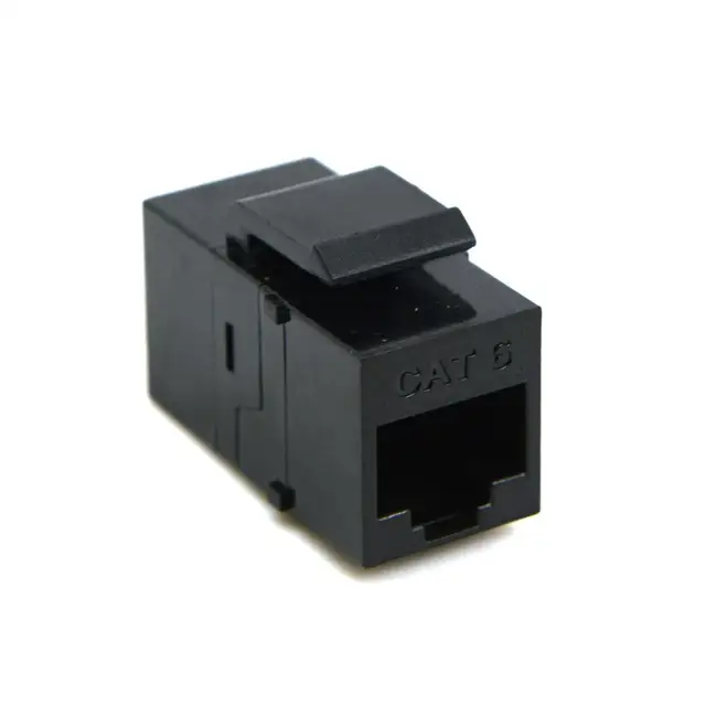CAT6 RJ45 Keystone Jack Female Coupler Insert Snap-in Connector Socket ...