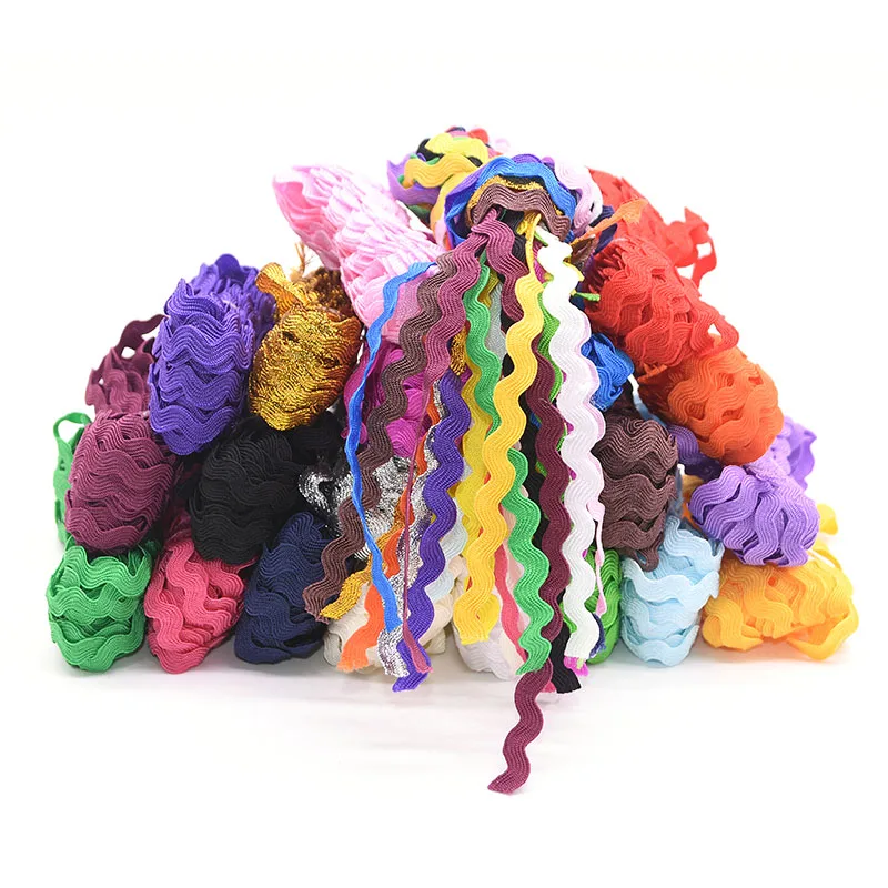 Cinta-ondulada-de-Polys-en-forma-de-S-Multicolor-Ric-Rac-Zig-Zag-adorno ...