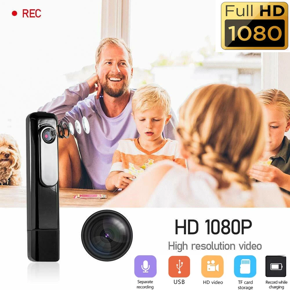 Minicámara portátil DV de 1080P, videocámara Full HD, grabadora de ...