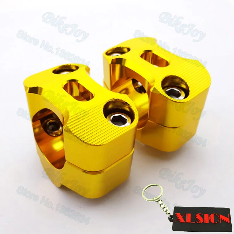 CNC 1 1/8 "Fat Handle Bar Risers Taper Clamp ATV Quad Mini Motocross ...