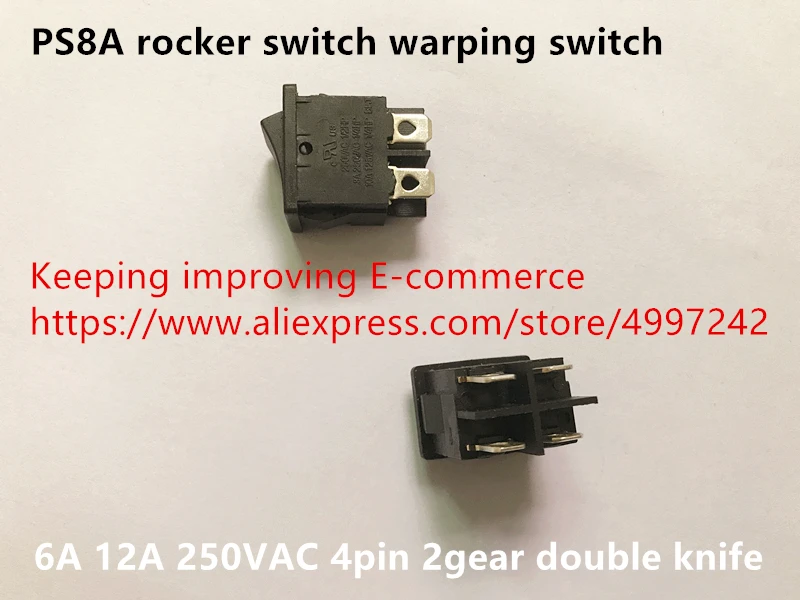 Eredeti Új, 100% Ps8A Rocker Switch Crequing 6A 12A 250Vac 4Pin 2Gear ...