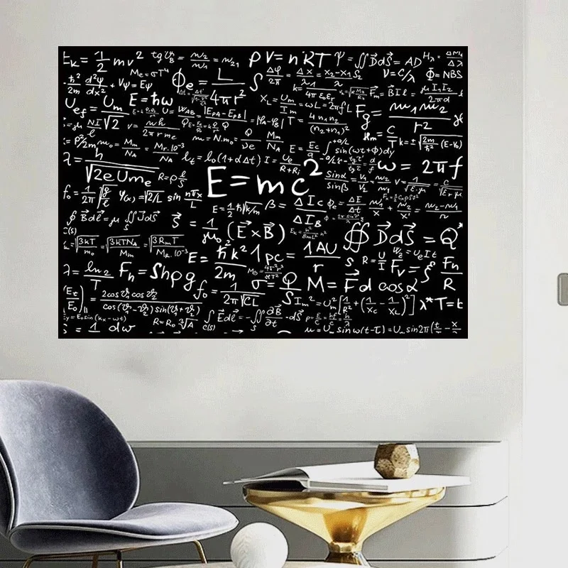 E Mc2 Quality Formula Letter Canvas Painting Making Mathematical ...