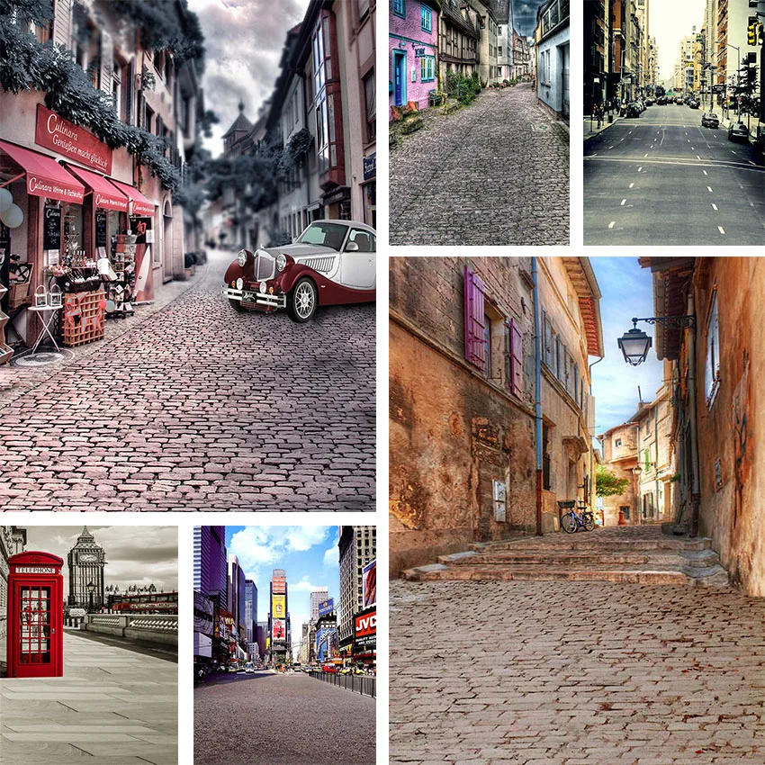 Mehofond-Photography-Background-City-Street-Rural-Town-Buildings-Cars ...