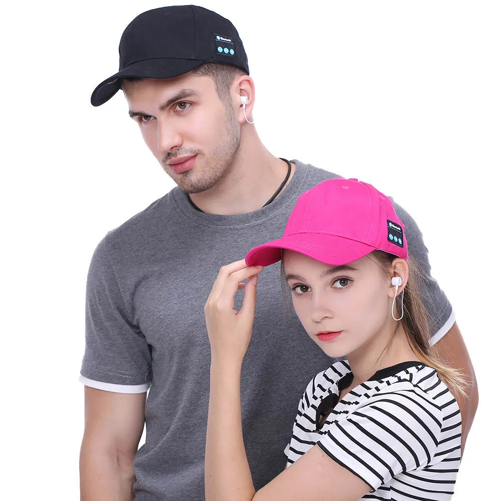 Wireless Bluetooth Earphone Cap Microphone Outdoor Baseball Hat Headset ...