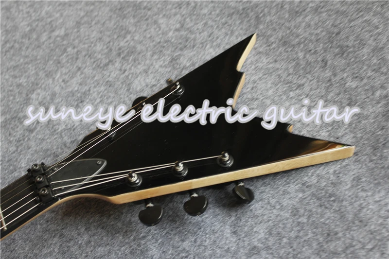 Suneye Left Handed Guitar Black Glossy Finish Dean Style DIY Guitar Kit ...