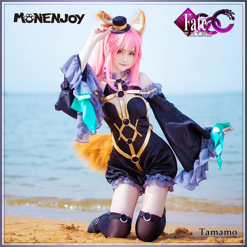 Monenjoy Fate EXTRA CCC 타마모 노 매에 코스프레 미즈쿠메 제트 블랙 마법사 Cos 의류 캐스터 의상|게임 의상| - AliExpress