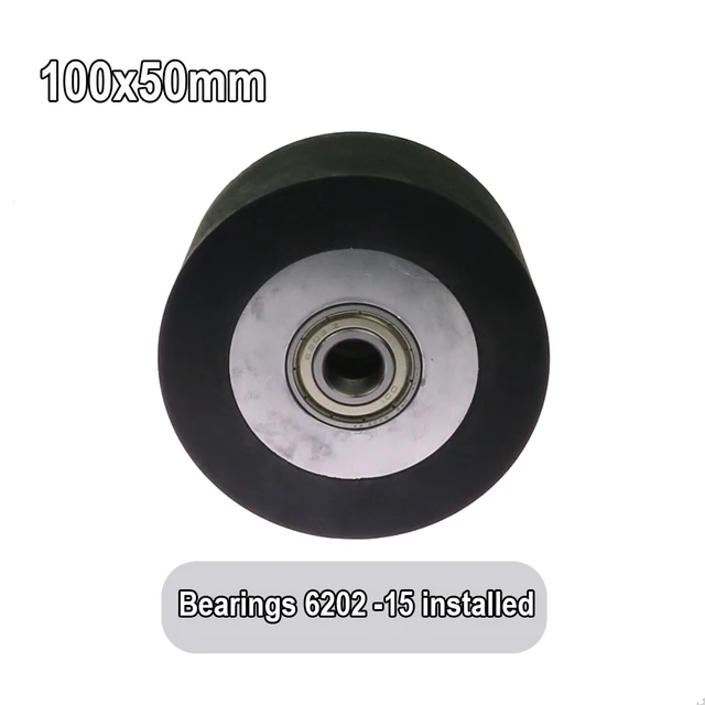 100*50mm/60mm/70mm Smooth Surface Rubber Roll Belt Grinder Backstand ...